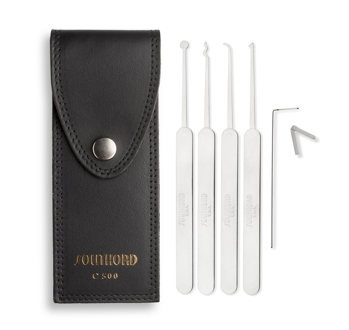 Five Piece Slim Line Lock Pick Set - C500 Five Piece Slim Line Lock Pick Set - C500