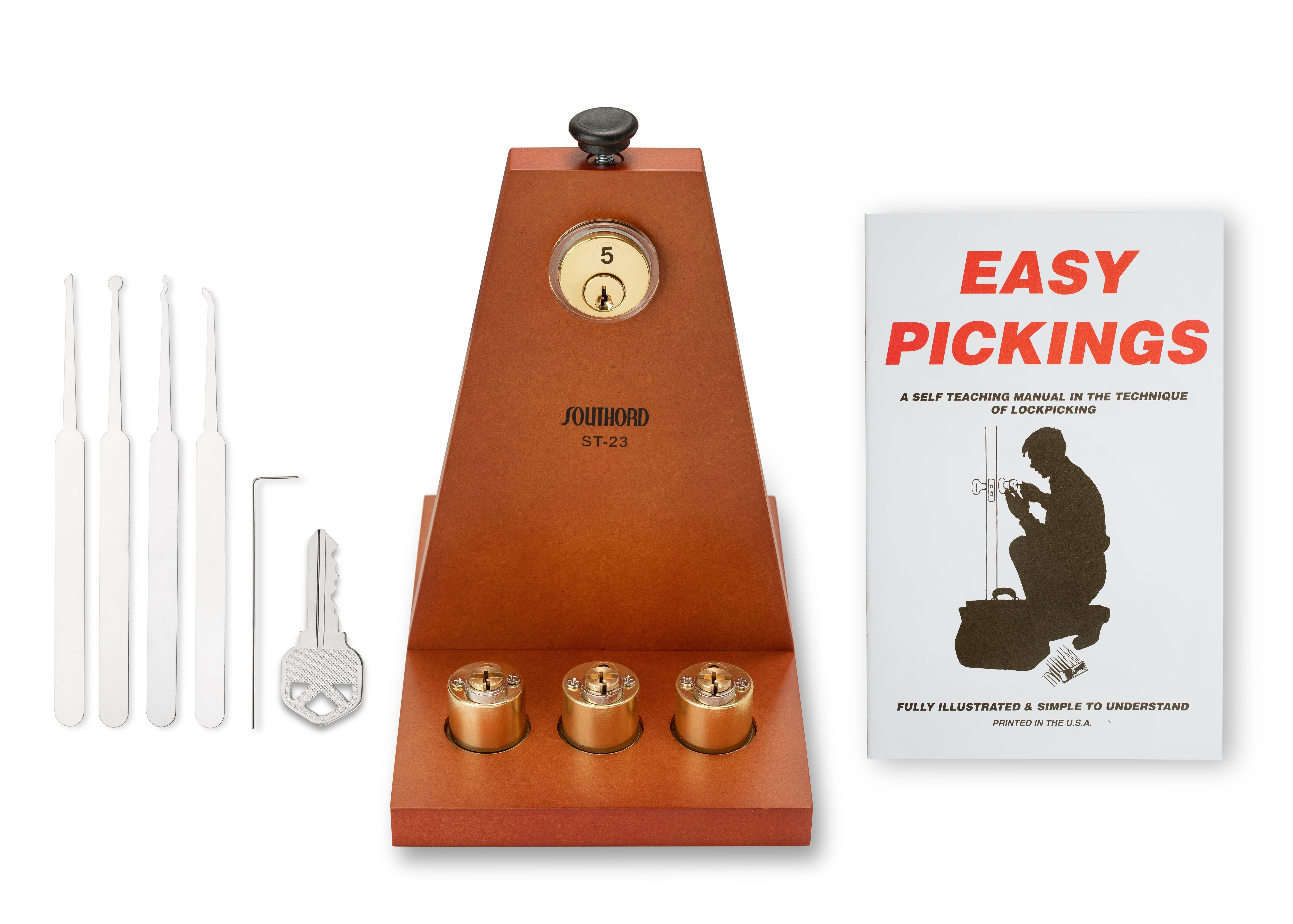 SouthOrd Repinnable Locksmith School-In-A-Box Lock Picking Training Ki